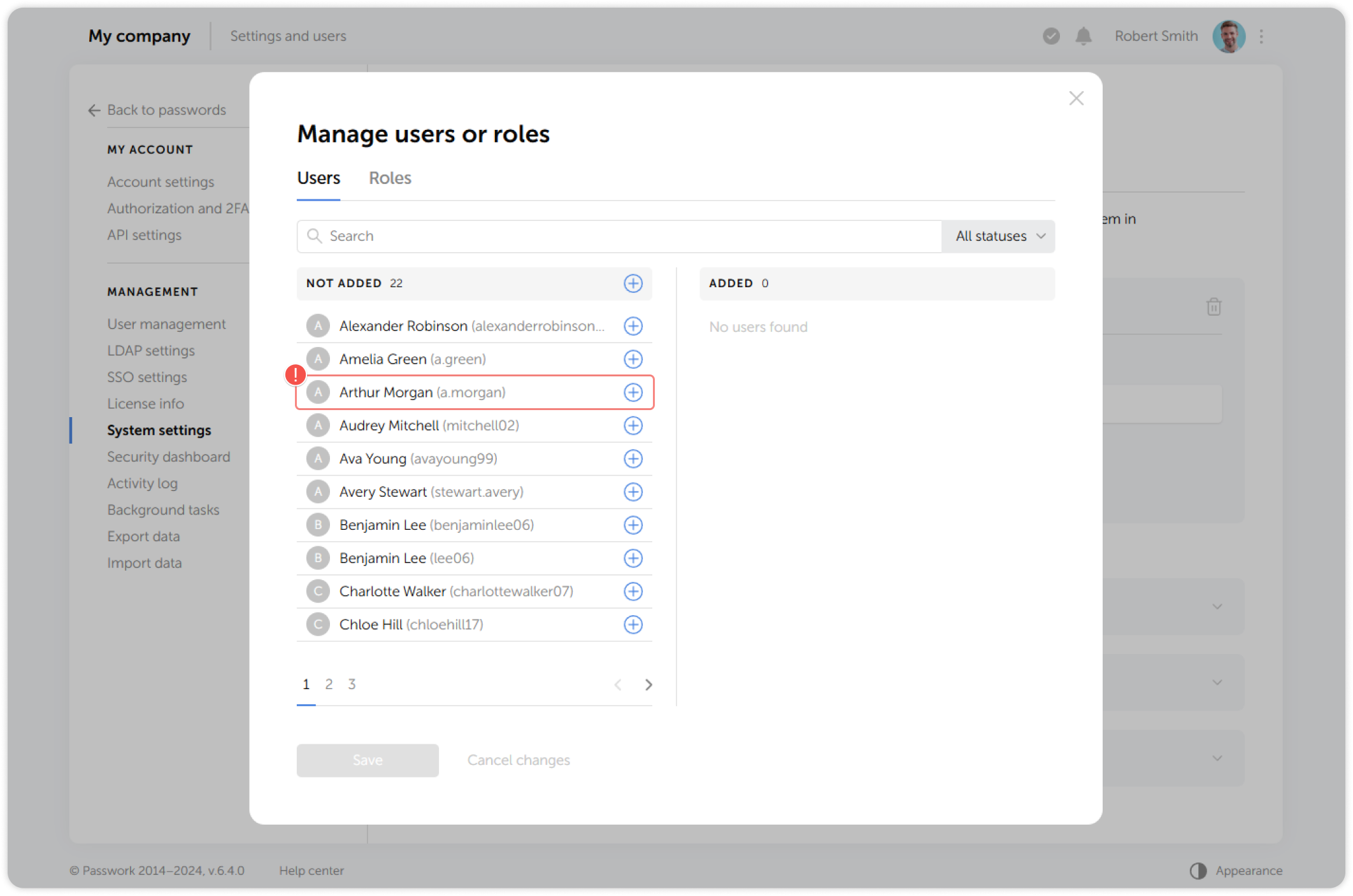 Custom settings | Passwork Documentation